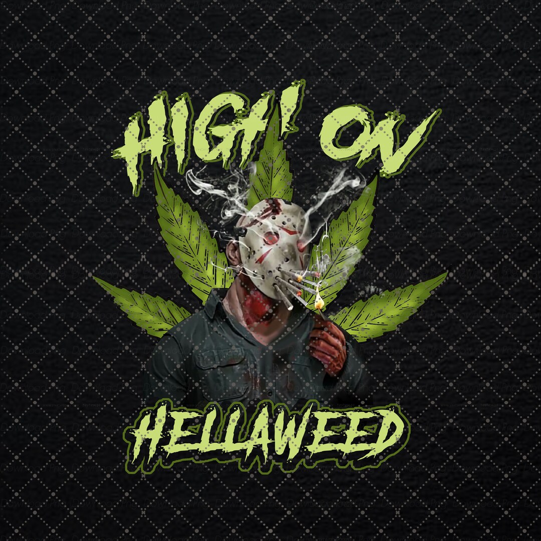 Halloween Horror Jason Voorhees Weed PNG - Etsy