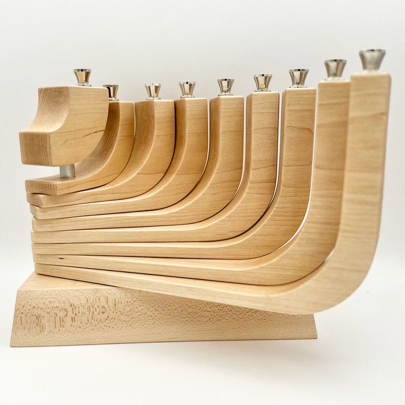 Wood Menorah - Etsy