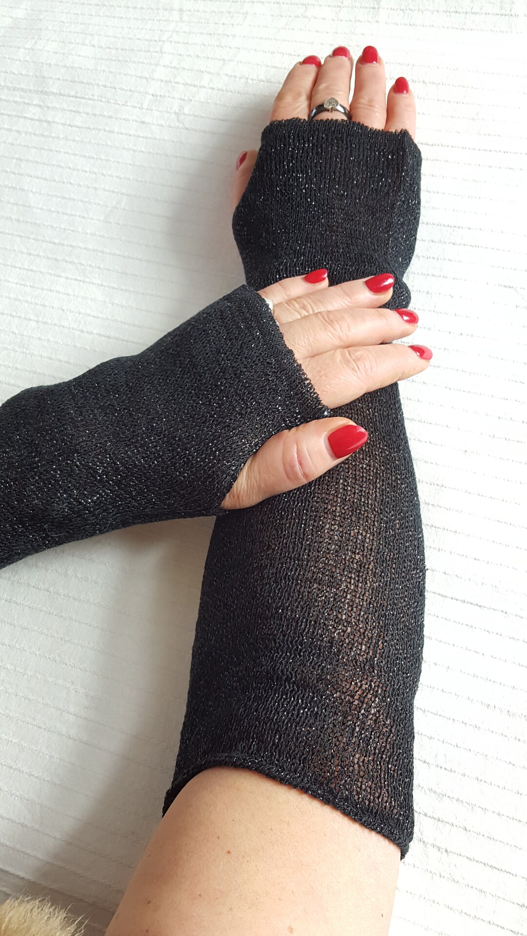 Black Linen Mittens, Shiny Linen Mittens, Vegan Mittens, Mittens - Etsy