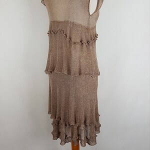 Ecological Midi Dress in Linen and Viscose Silk. Linen Jersey Dress ...