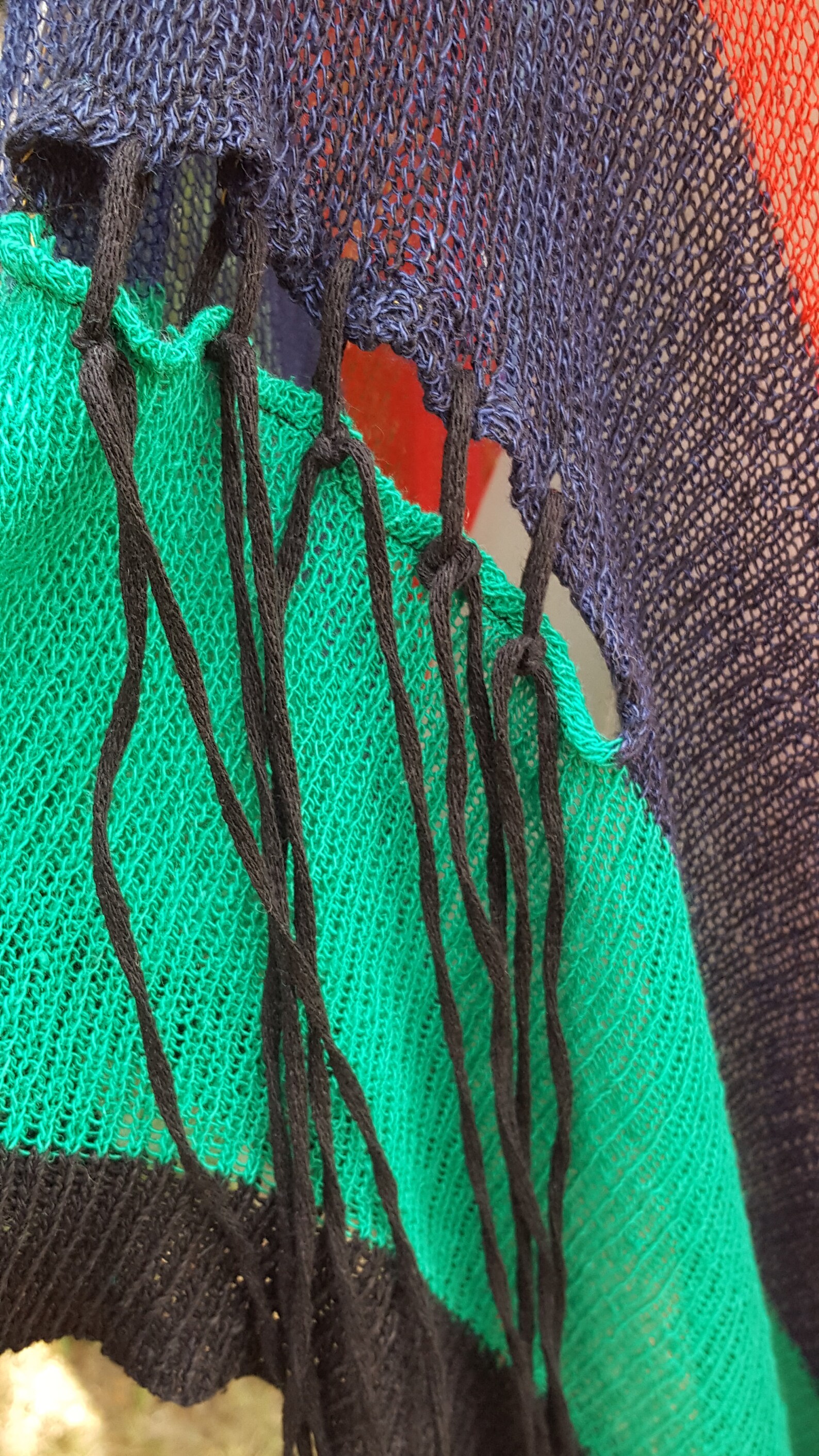 Colorful Linen Poncho. Linen Poncho With Tassels. Vegan Poncho - Etsy