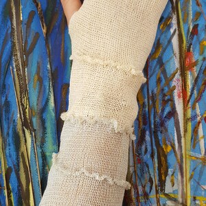 Linen Mittens, Vegan Mittens, Two-color Mittens - Etsy
