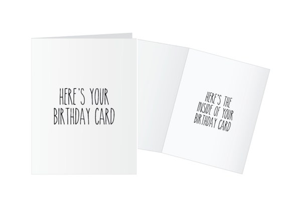 Birthday Card Funny Basic Card for Anyone Funny Card - Etsy