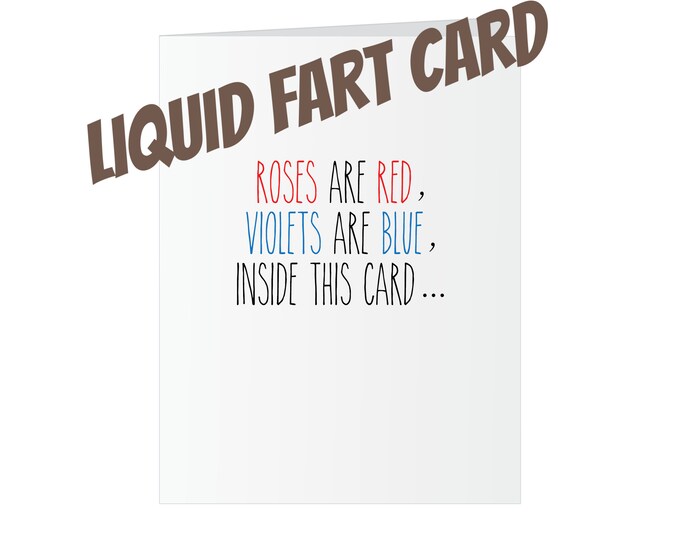 Fart Gas Card - Funny Birthday Card for Boyfriend - Etsy