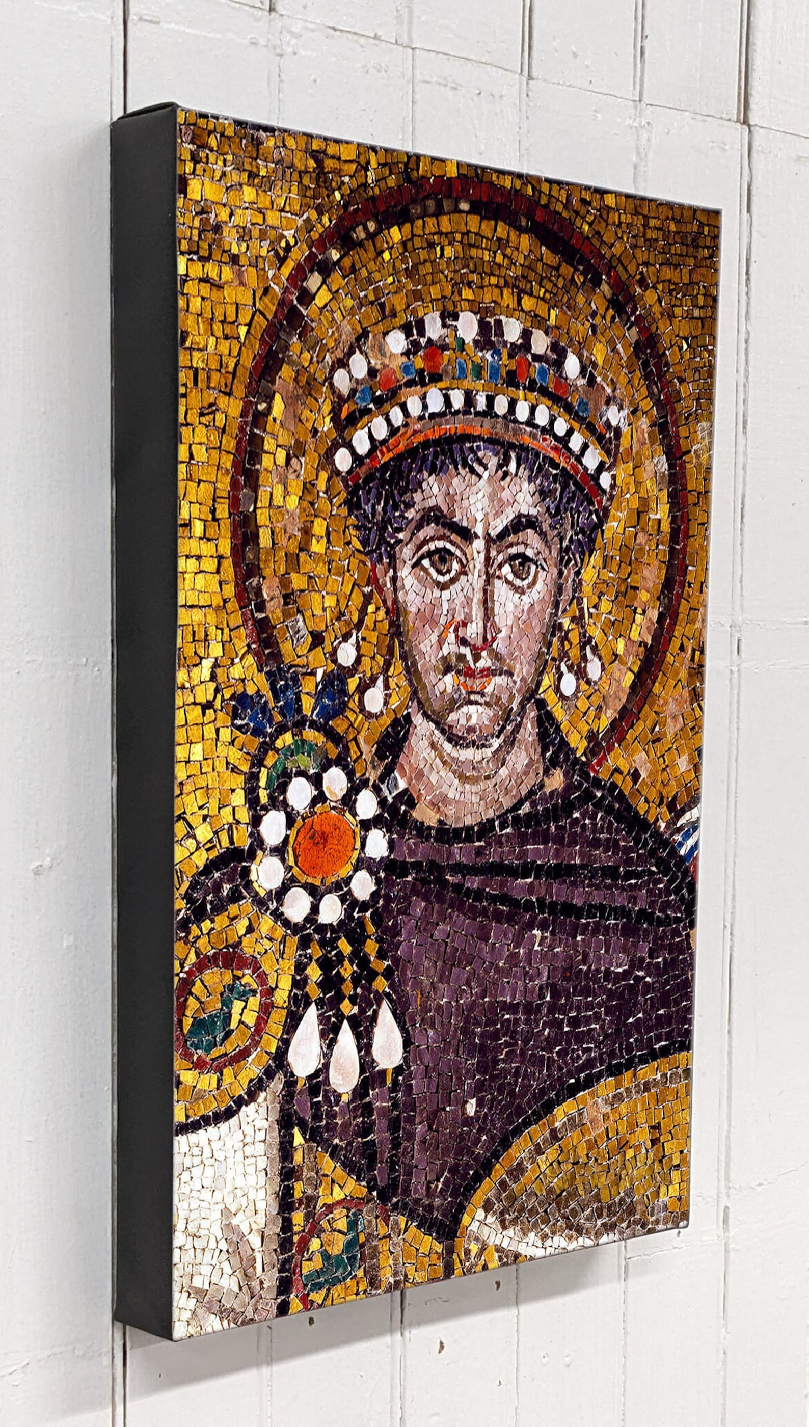 Justinian I - Eastern Roman / Byzantine Emperor - 18x12" Canvas Wall ...