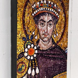 Justinian I - Eastern Roman / Byzantine Emperor - 18x12" Canvas Wall ...