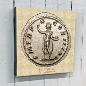 Sol Invictus - the Ancient Roman Sun God - 12x12" Canvas Wall Art From ...