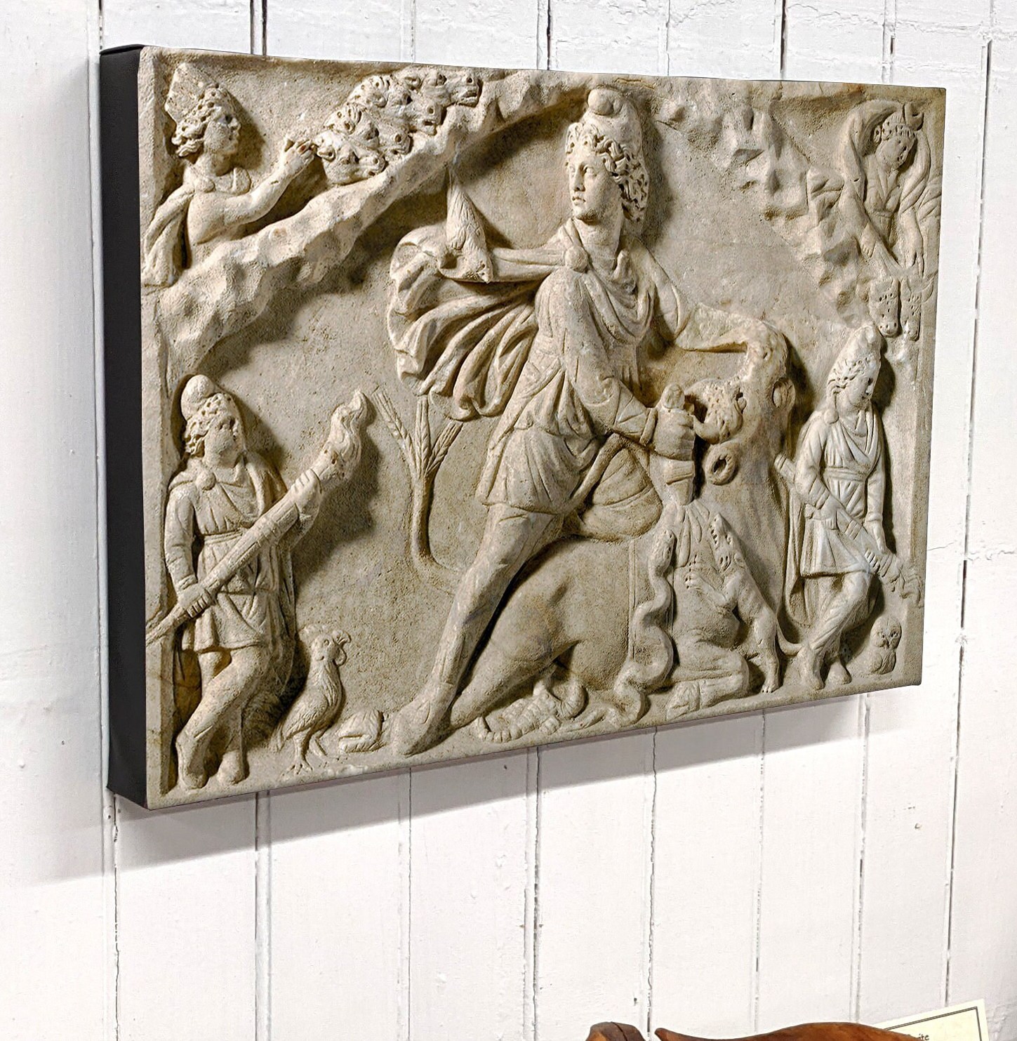 Mithras Tauroctony Canvas Art: 3rd Century Roman Mithraeum Scene (12x18 ...