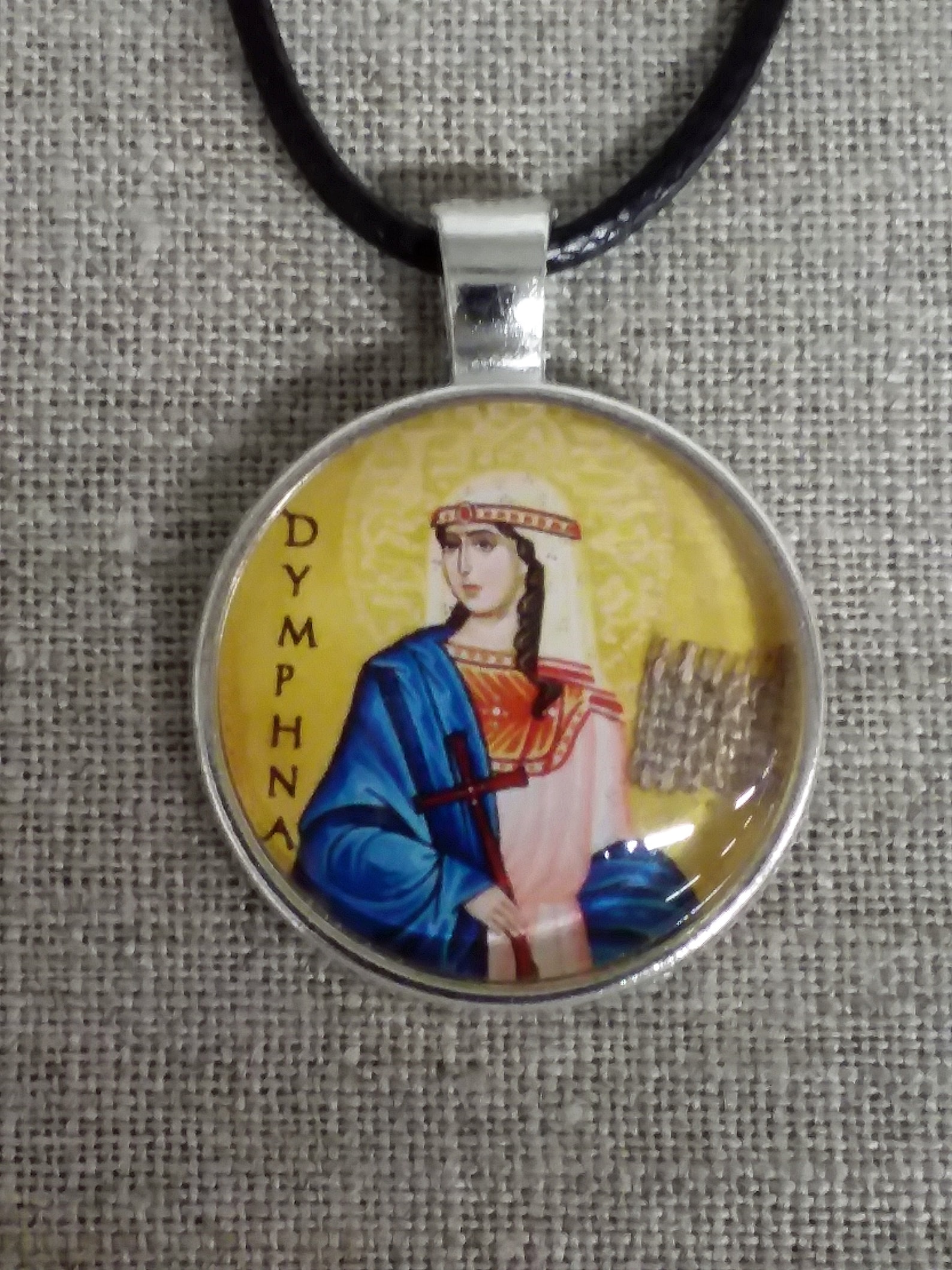 Relic Pendant of Saint Dymphna Patron Saint of Mental - Etsy
