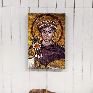 Justinian I - Eastern Roman / Byzantine Emperor - 18x12" Canvas Wall ...