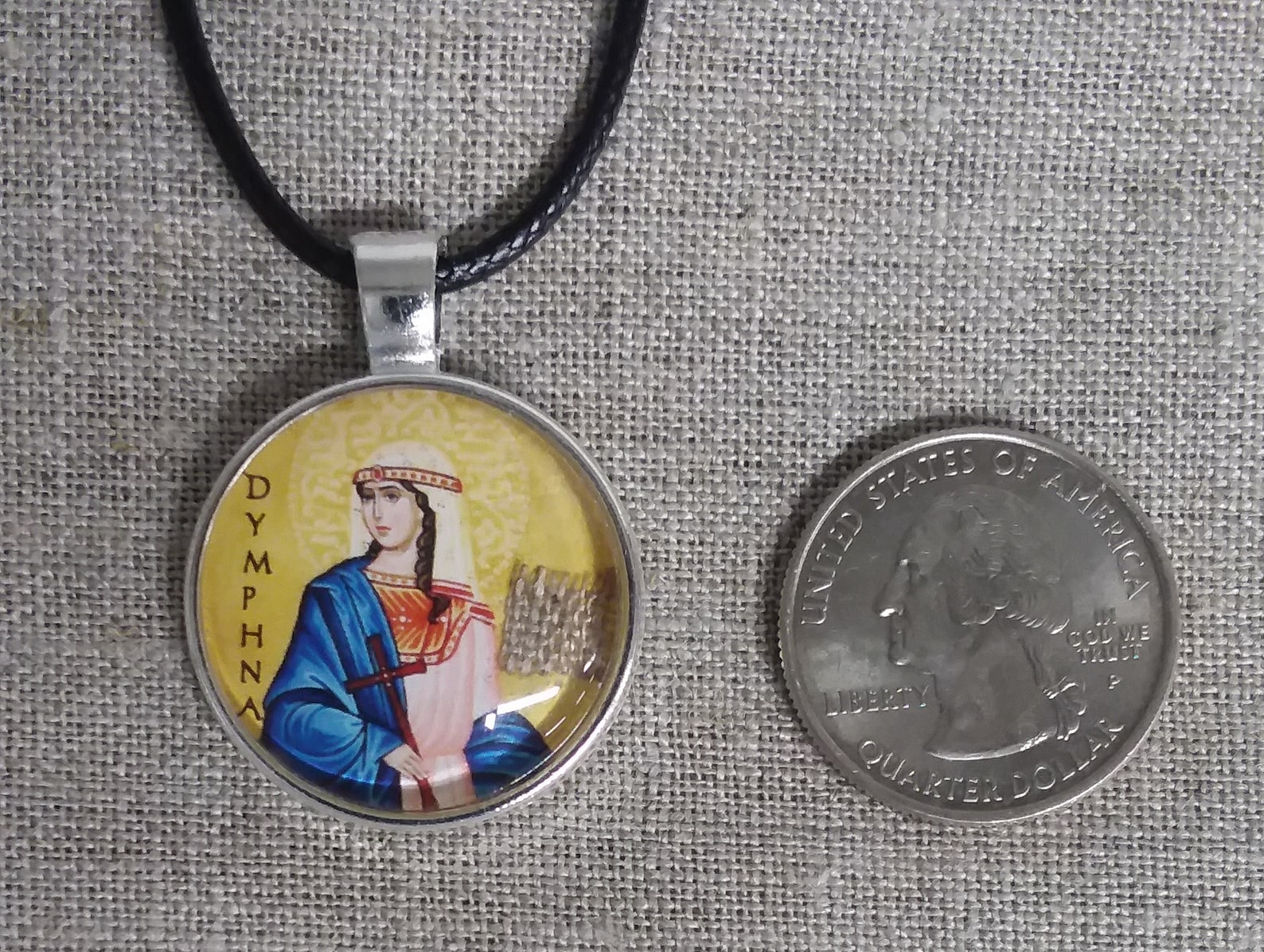 Relic Pendant of Saint Dymphna Patron Saint of Mental - Etsy
