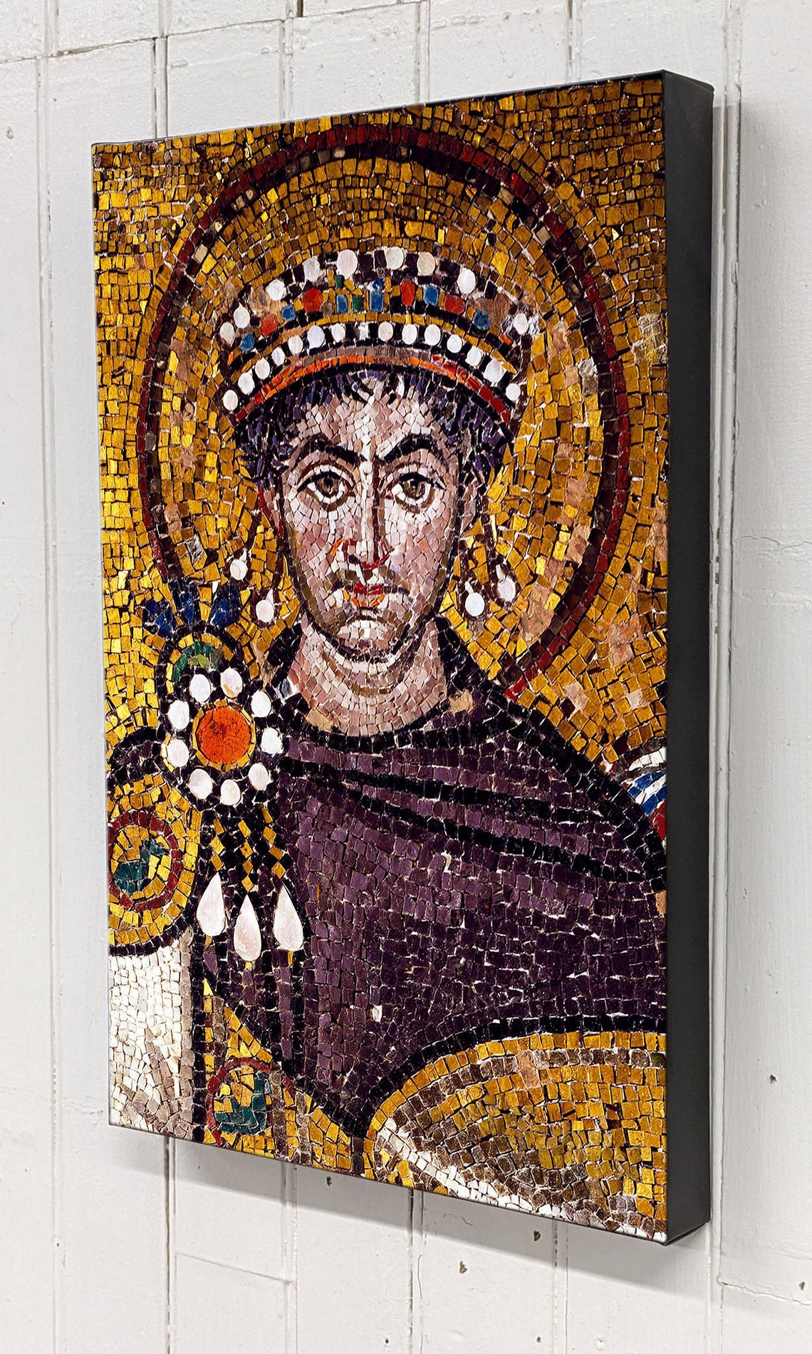 Justinian I - Eastern Roman / Byzantine Emperor - 18x12" Canvas Wall ...
