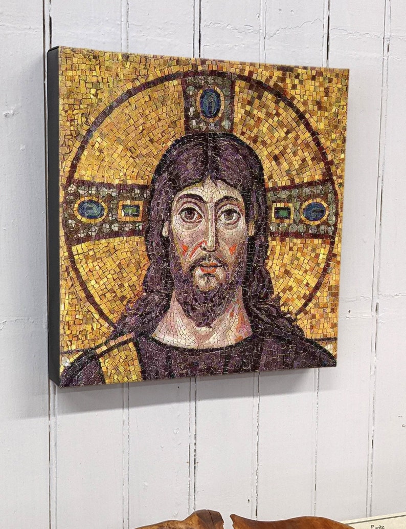 Jesus Christ Image of a 6th Century AD Mosaic From Ravenna, Italy 12x12 ...