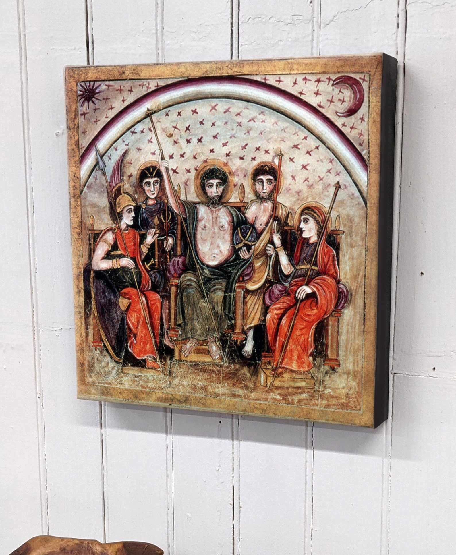 The Roman Gods - Byzantine Era Illustration - 12x12" Canvas Wall Art - Etsy