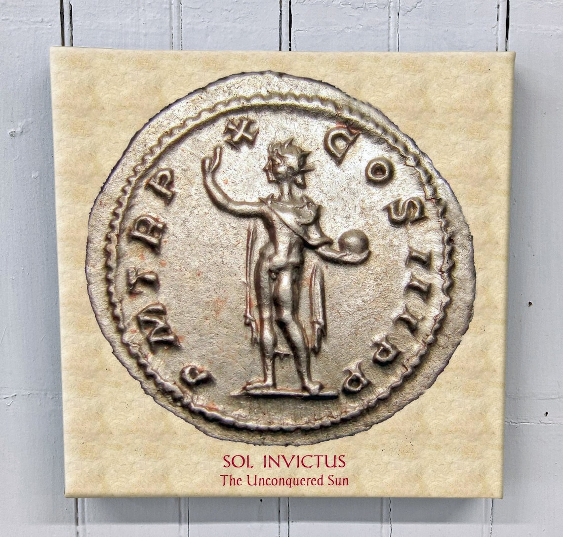 Sol Invictus the Ancient Roman Sun God 12x12 Canvas | Etsy