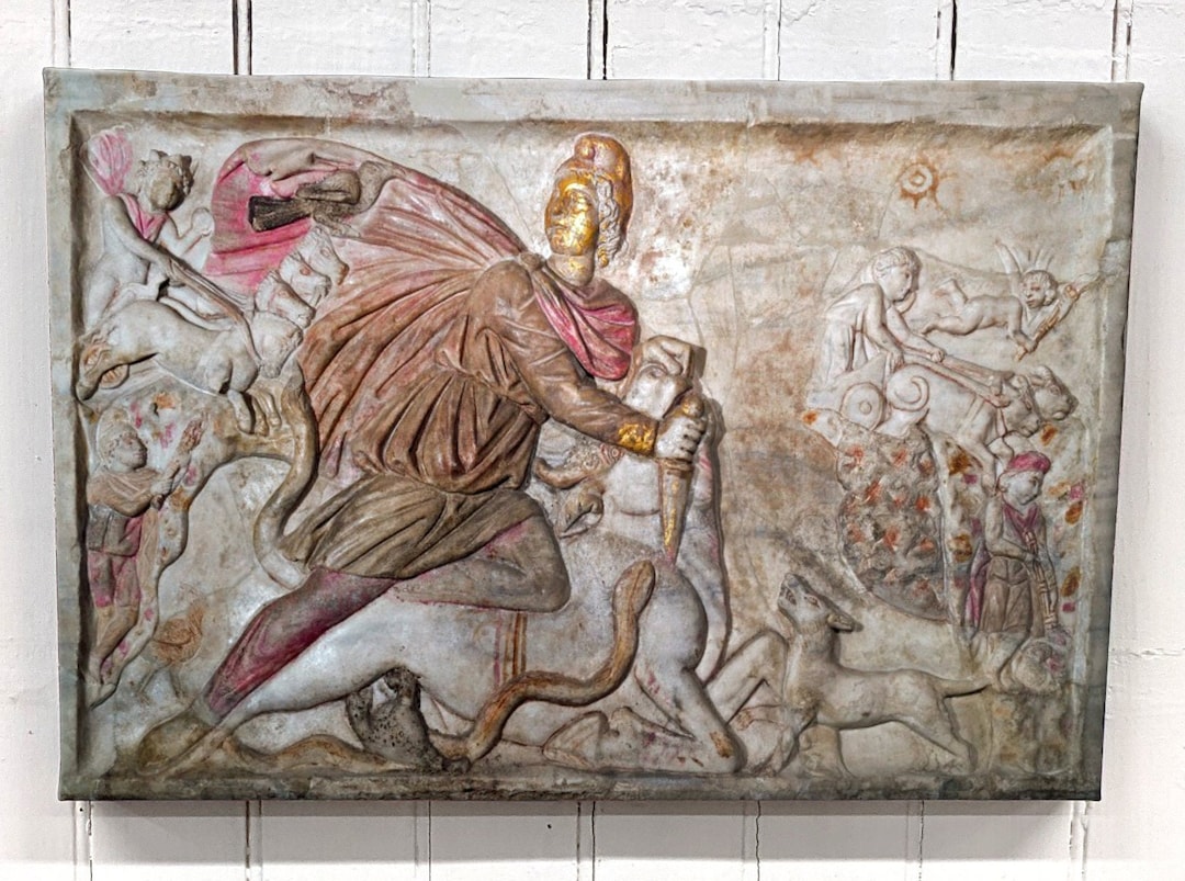 Mithras and the Bull - the Tauroctony - 12x18" Canvas Wall Art - Etsy