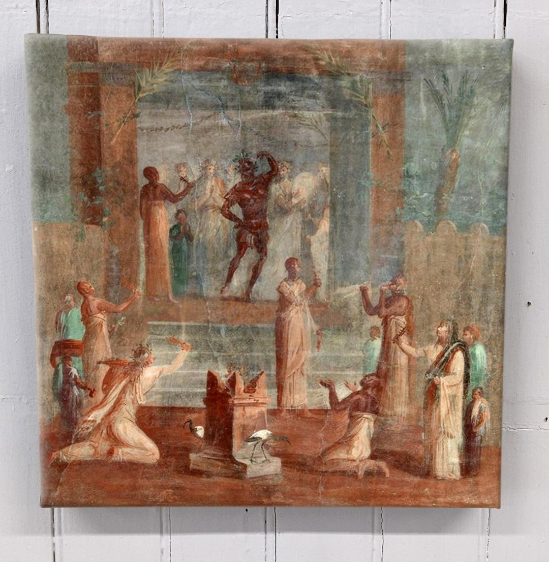 Temple of Isis Ritual - Ancient Pompeii - 1st Century AD - 12x12 ...