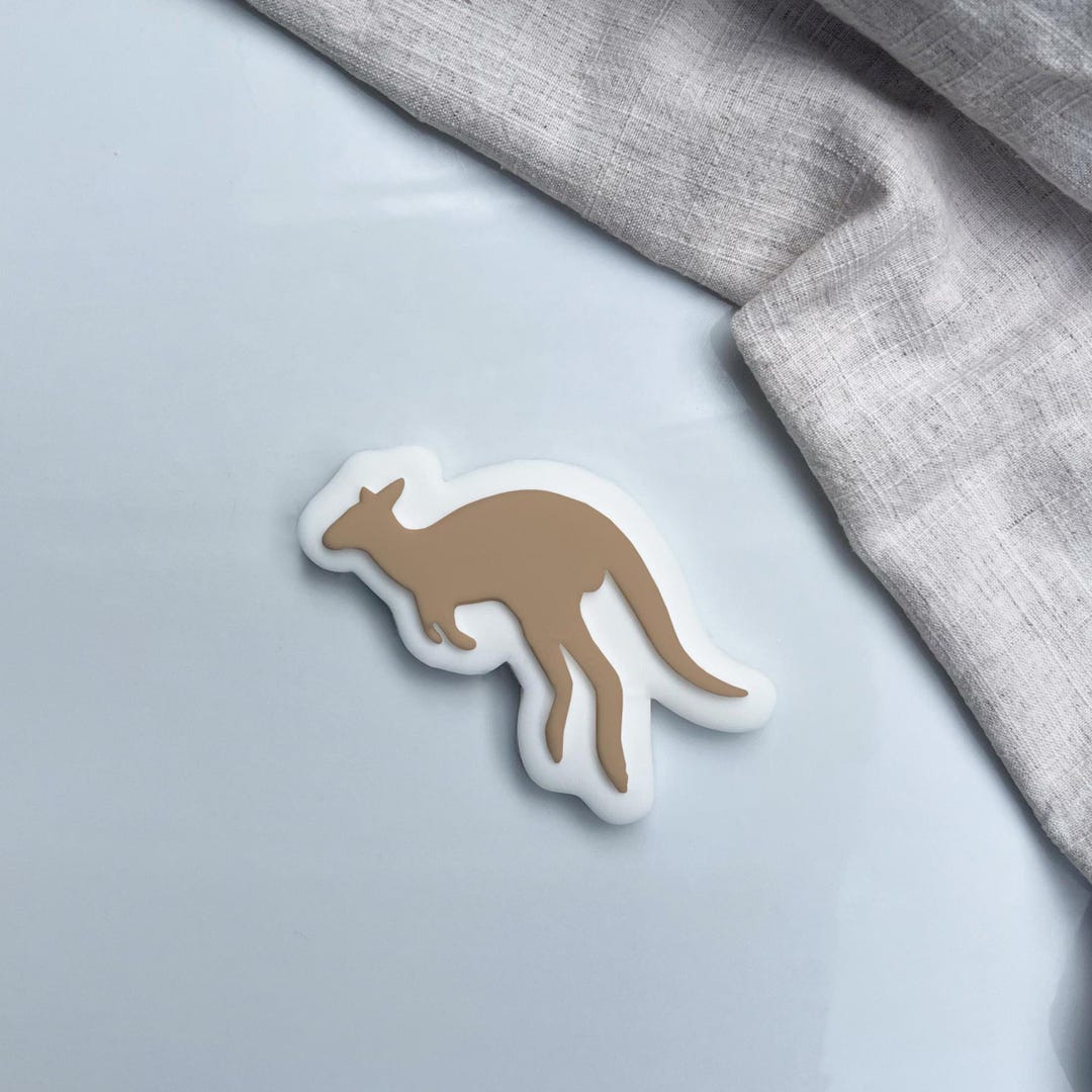 Kangaroo Cookie Cutter & Stamp | Australian Animal Themed Cookie Cutter ...