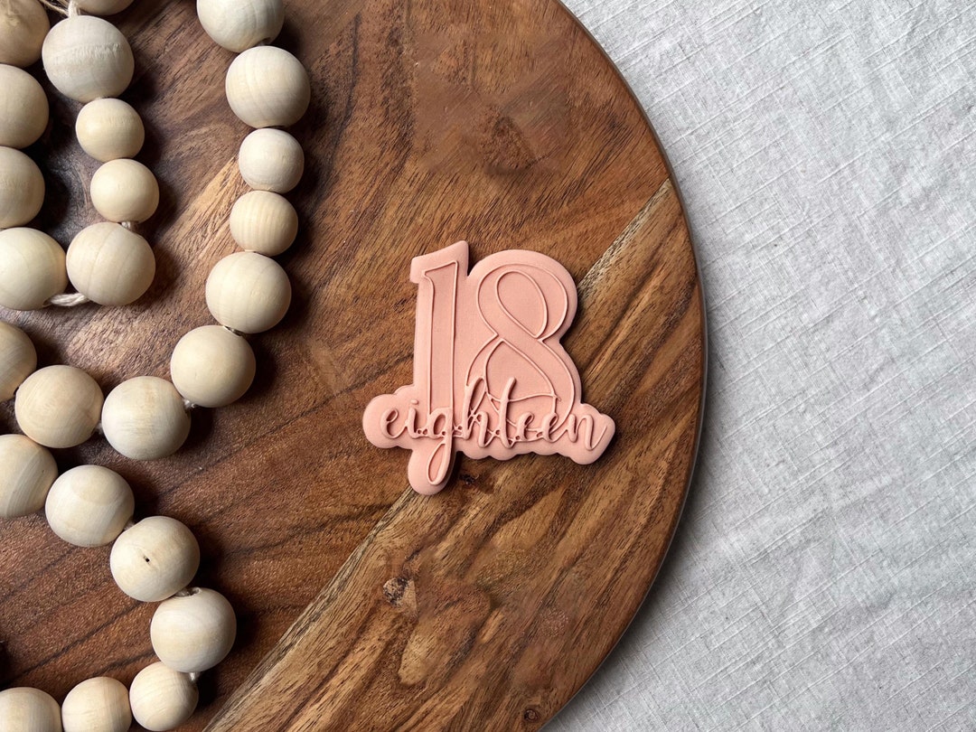 18th Birthday Cookie Cutter & Stamp Set 18th Birthday Cookies Eighteen ...