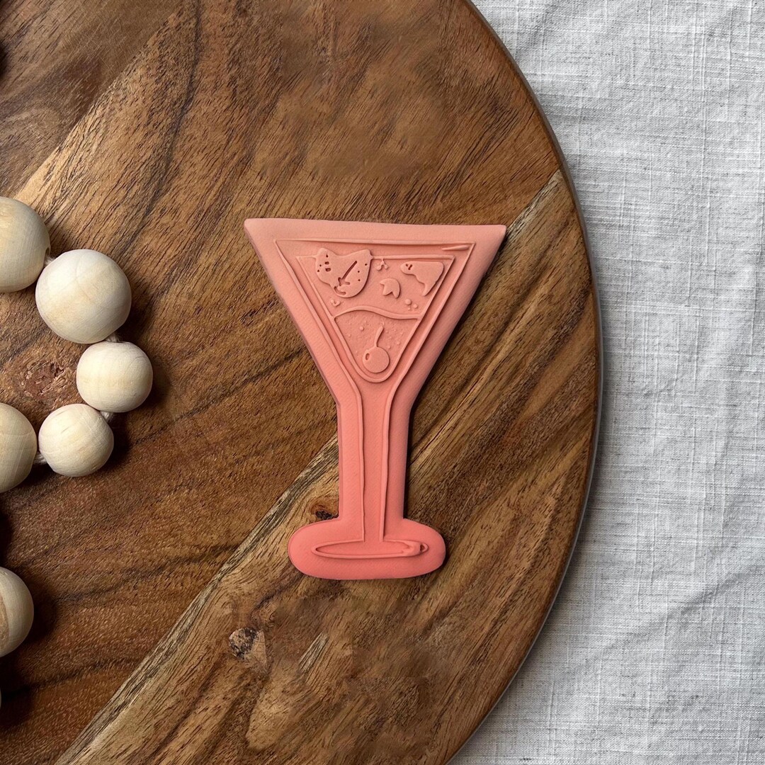 Martini Cocktail Cookie Cutter & Stamp Set | Wedding, Birthday ...