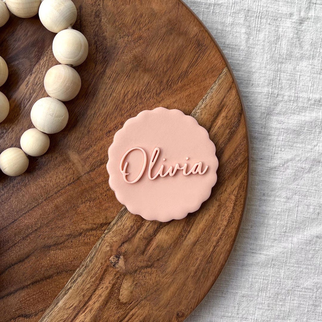 Custom Name Cookie Cutter & Stamp | Personalised Cookie Cutter - Etsy