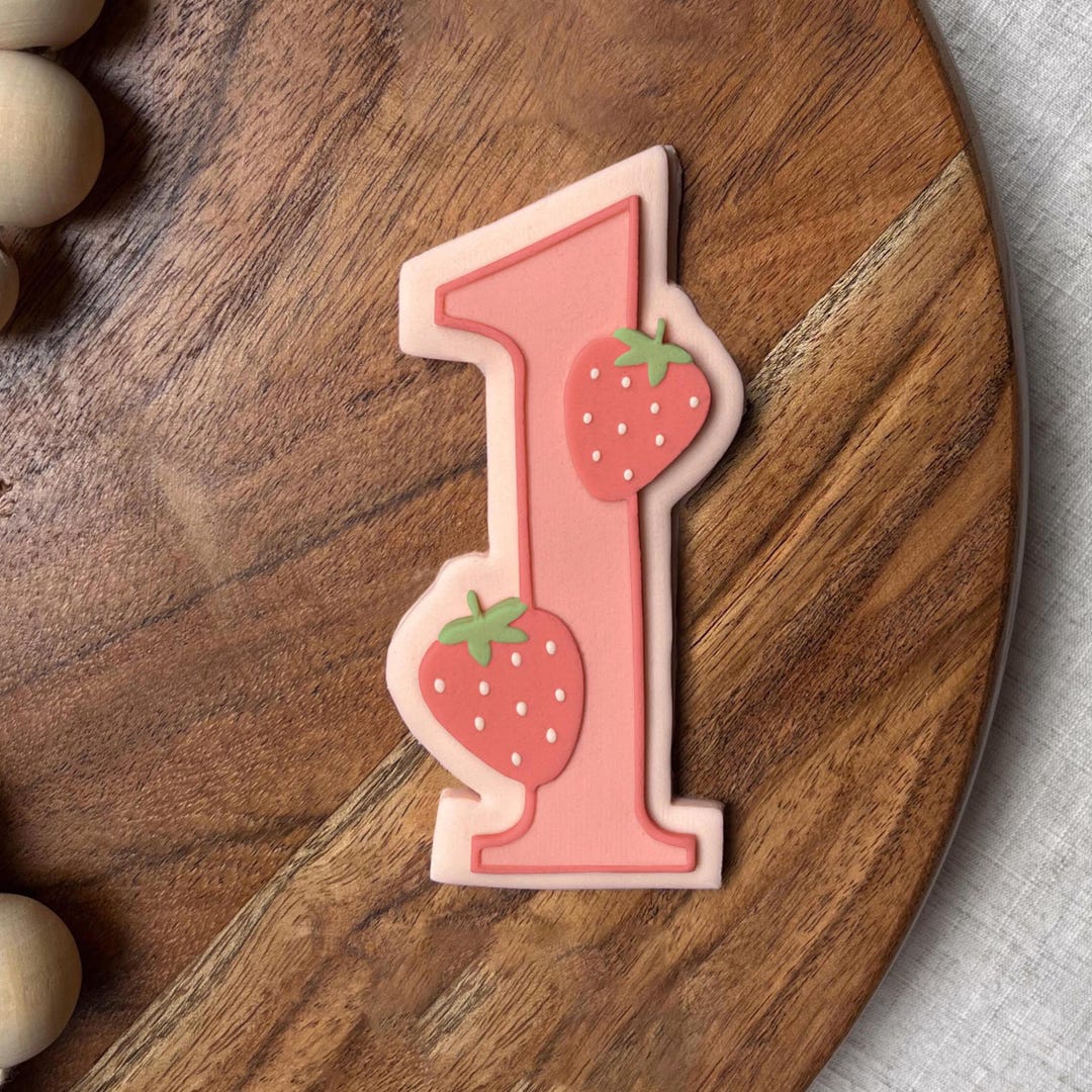 Berry 1st Birthday Cookie Cutter & Stamp | Personalised Berry Cookie ...