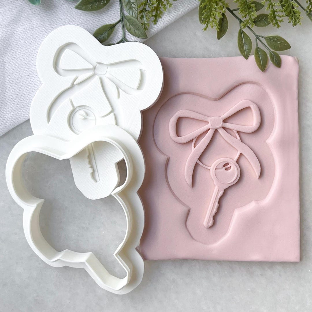 House Keys Cookie Cutter & Fondant Stamp • Housewarming Party Embosser ...