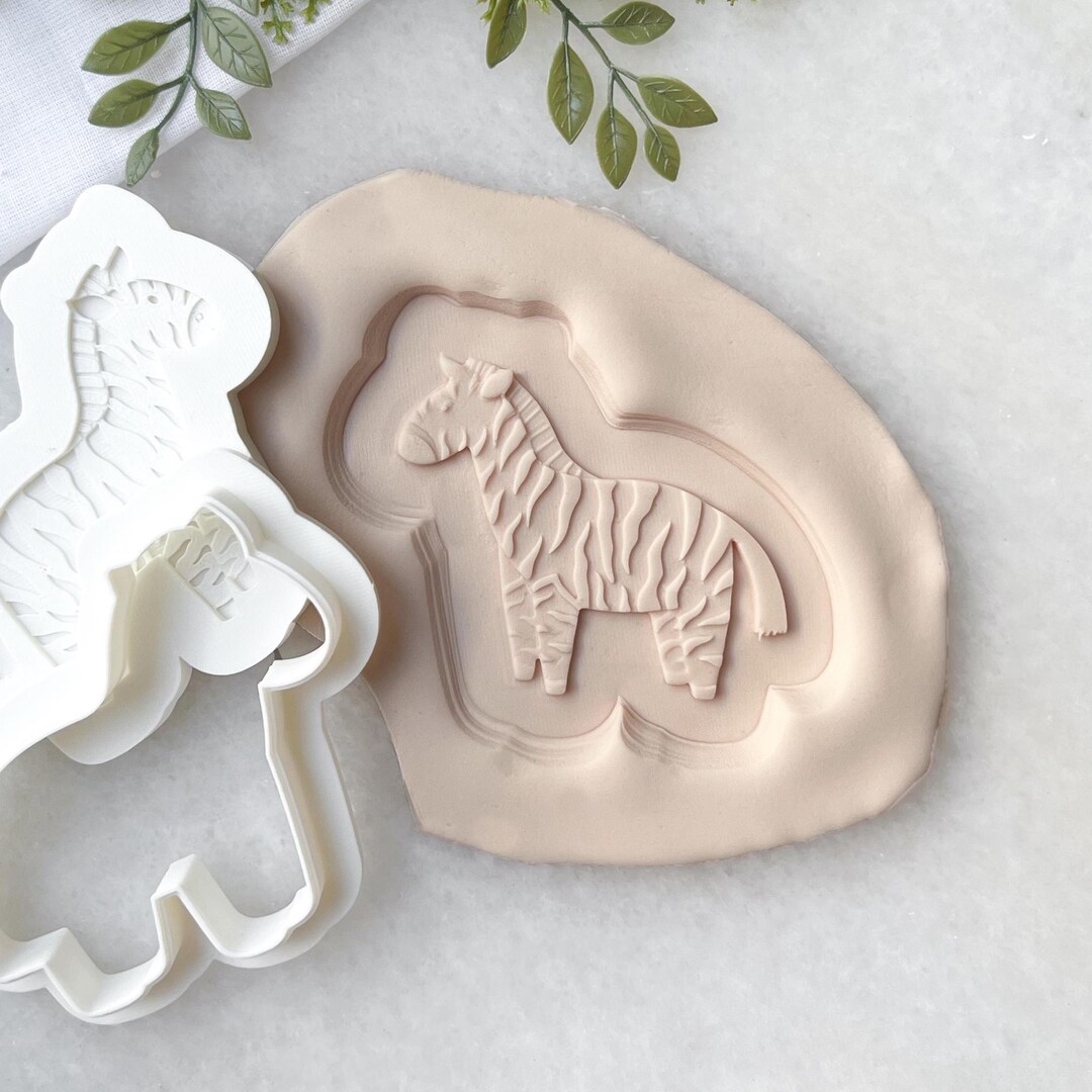 Zebra Cookie Cutter & Stamp Set | Safari Animal Cookie Stamp | Jungle ...