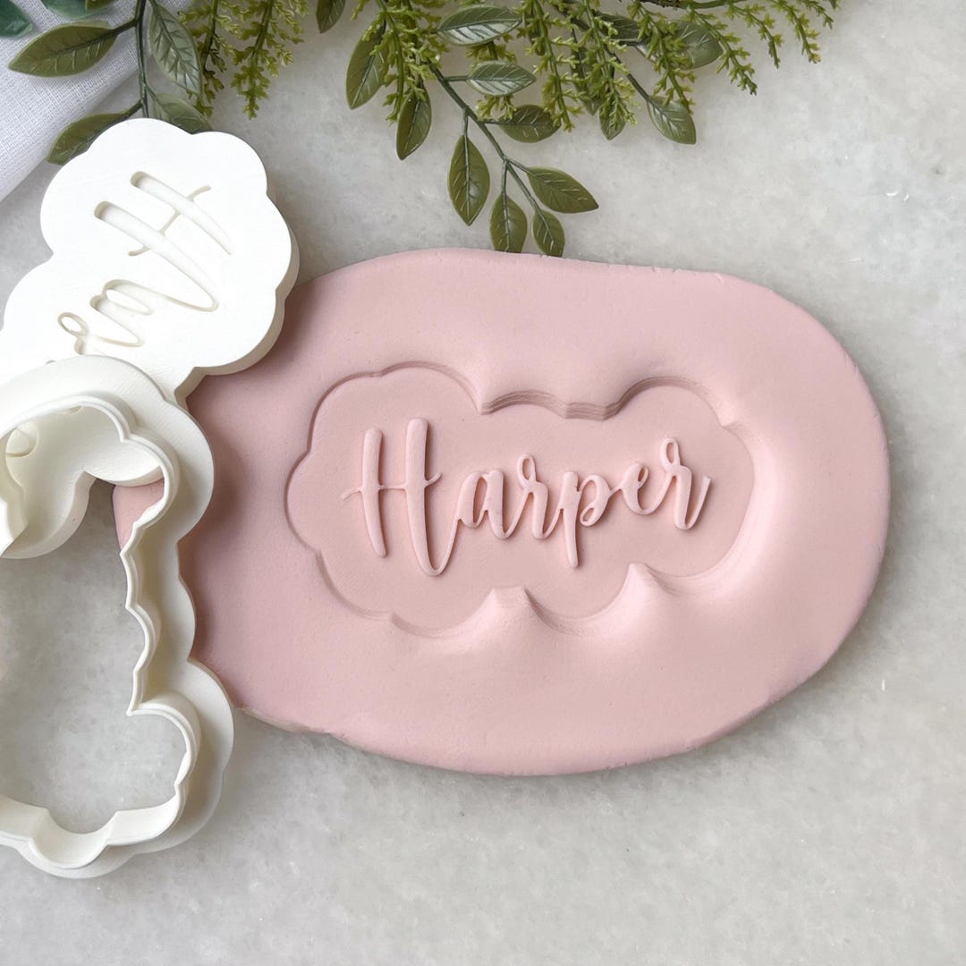 Custom Script Name Cookie Cutter & Stamp Personalised Cookie Cutter - Etsy