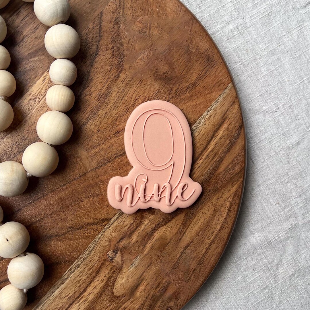 9th Birthday Cookie Cutter & Stamp Set | Number Nine Cookie Cutter for ...