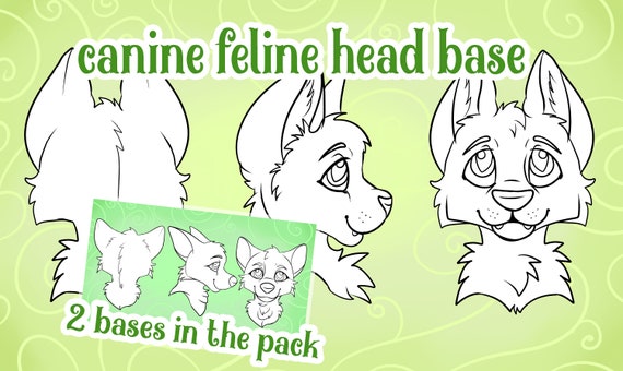 Furry Fursuit Head Reference Base | Etsy