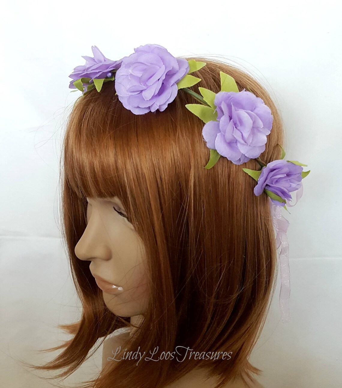 Flower Girl Lilac Floral Flower Crown Festival Boho | Etsy