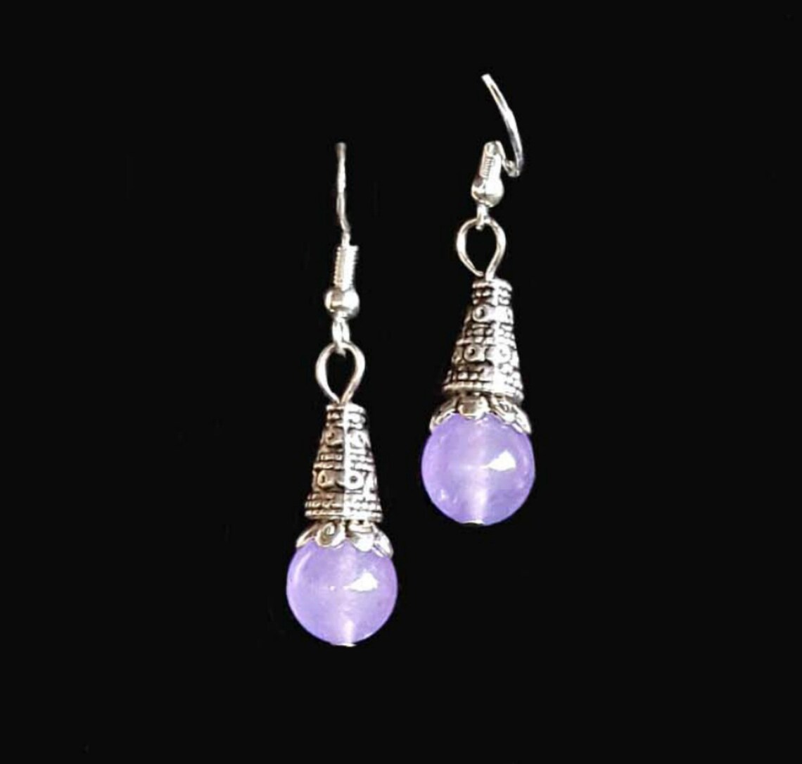 10mm Purple Alexandrite Gemstone Necklace June Birthstone | Etsy