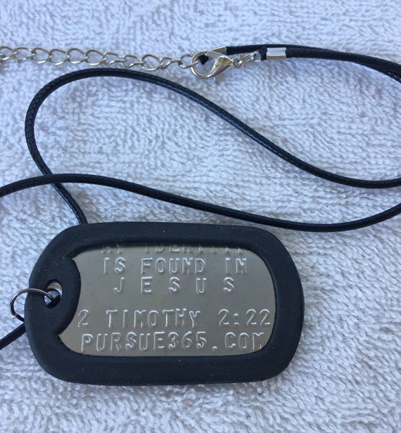 Christian Scripture Dog Tags My Identity is Found in Jesus | Etsy
