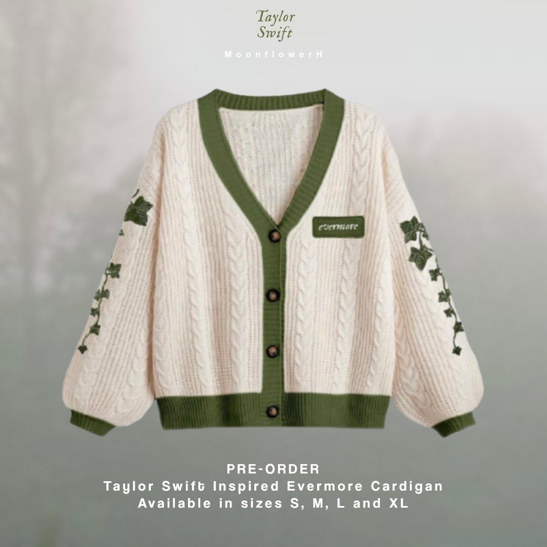Taylor Swift Evermore INSPIRED Cardigan last Photo Real Color Fanmade ...