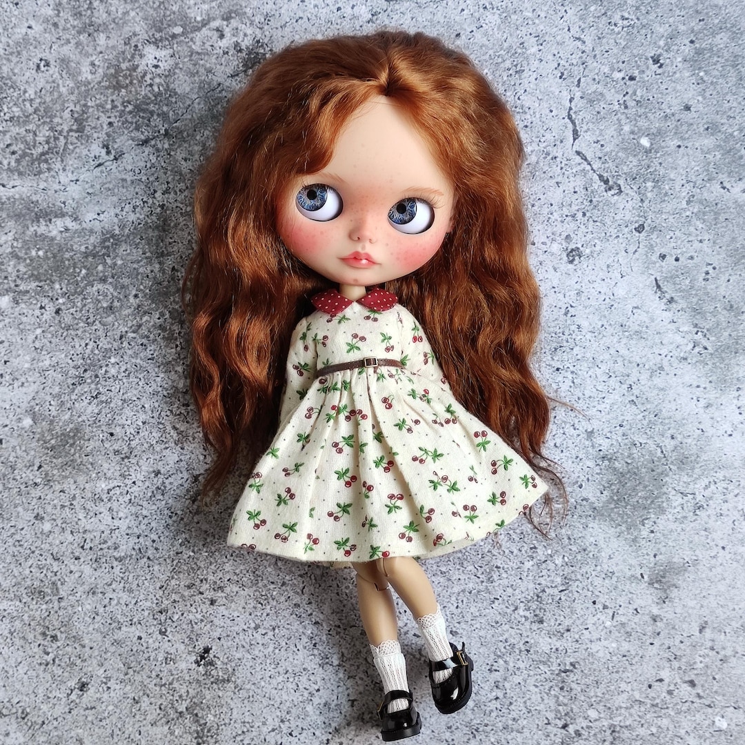 CHERRY LADY Set Clothes for Blythe Doll, Set of Christmas Midi Dress ...