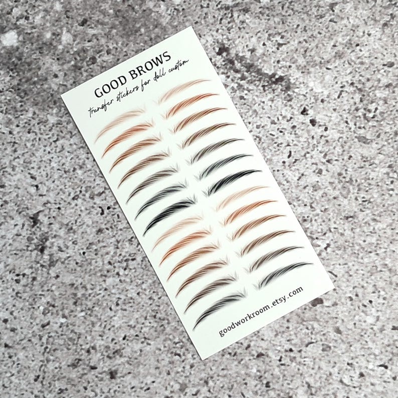 BROWS for Doll Custom, Brows Tattoo for Blythe, Paola, Others Dolls ...