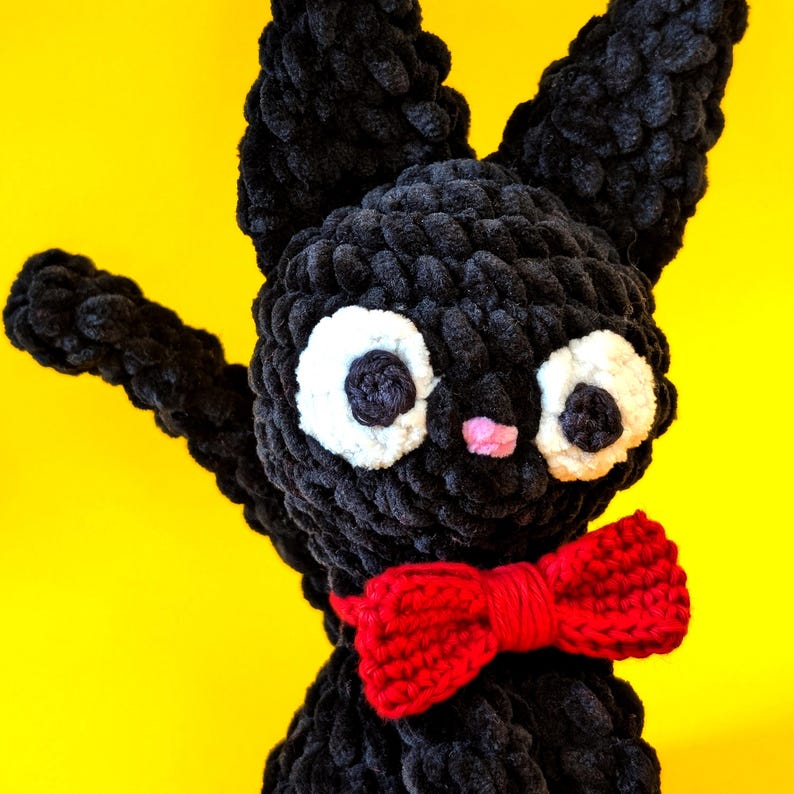 Crochet Pattern Jiji Cat Amigurumi - PDF Tutorial in French Chenille ...