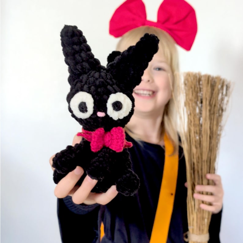 Crochet Pattern Jiji Cat Amigurumi - PDF Tutorial in French Chenille ...