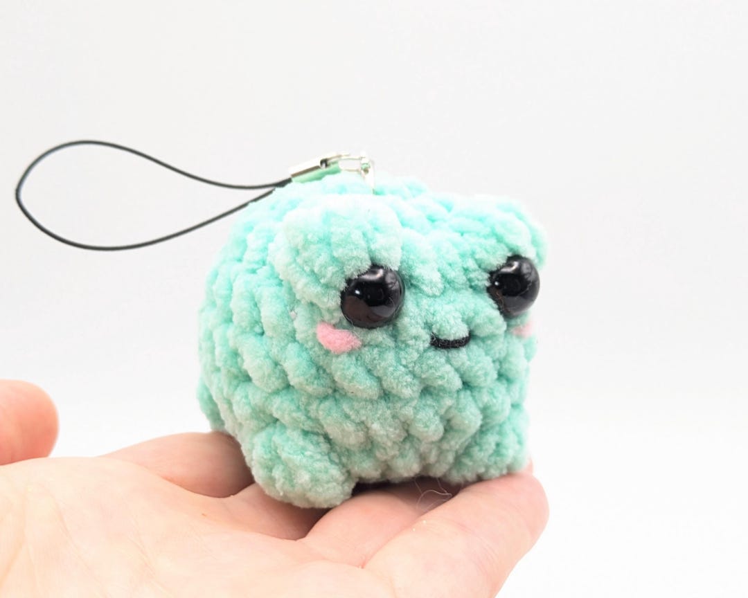 Frog Green Crochet Plushie Amigurumi Stuffed Animal Toy Handmade Toad ...