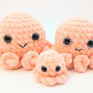 Large Octopus Crochet Pattern Amigurumi Toy Sea Animal Instant Digital ...