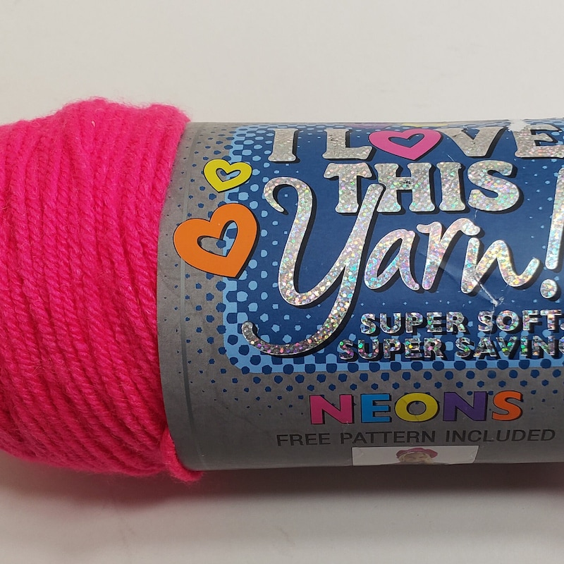 Neon Pink Yarn - Etsy