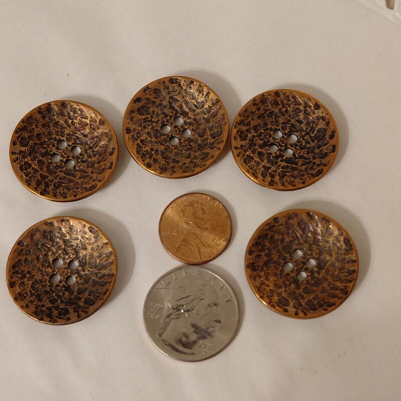 Copper Buttons - Etsy