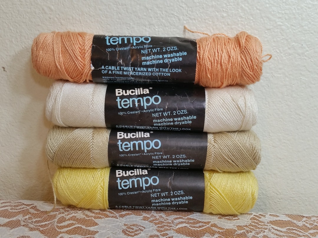 Bucilla Tempo Yarn: 2oz Acrylic Cable Twist, Discontinued - Etsy