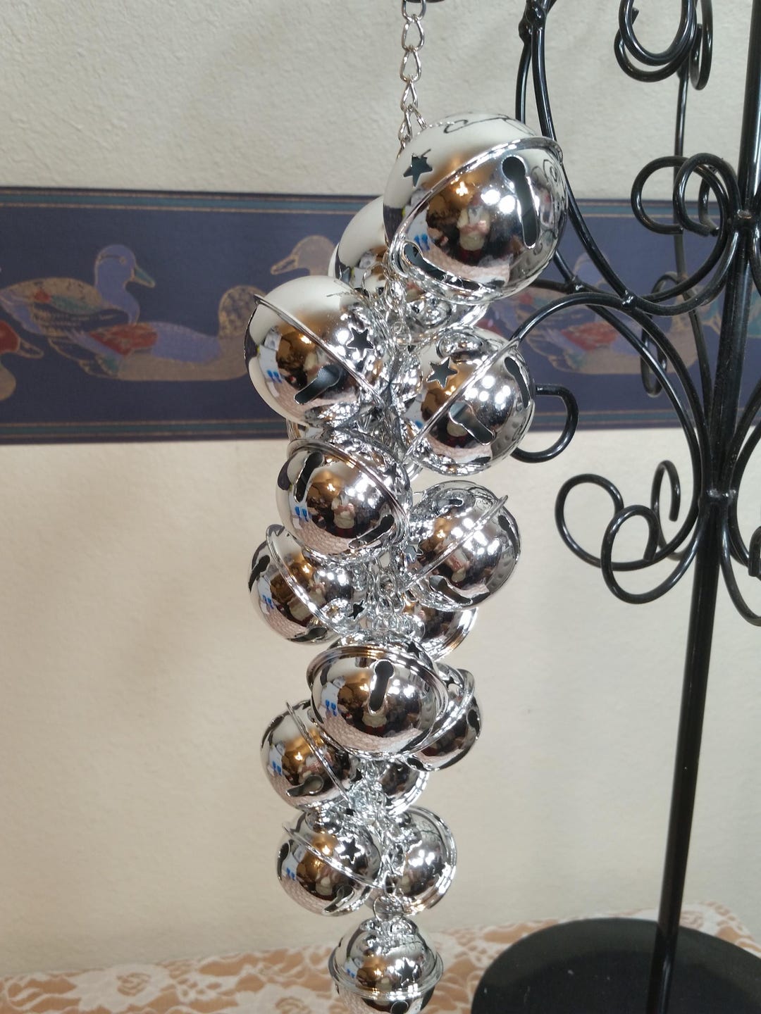 Silvertone Metal Bell Cluster: Holiday Craft Supply, 16 Bells - Etsy