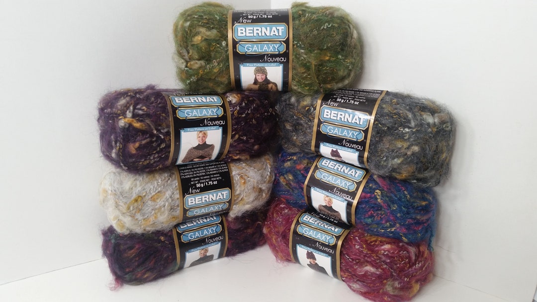 Bernat Galaxy Nouveau Yarn, Mohair Blend: 1.75oz - Etsy