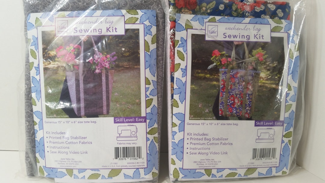 June Tailor Tote Weekender Bag Sewing Kit, Easy Skill Level ...