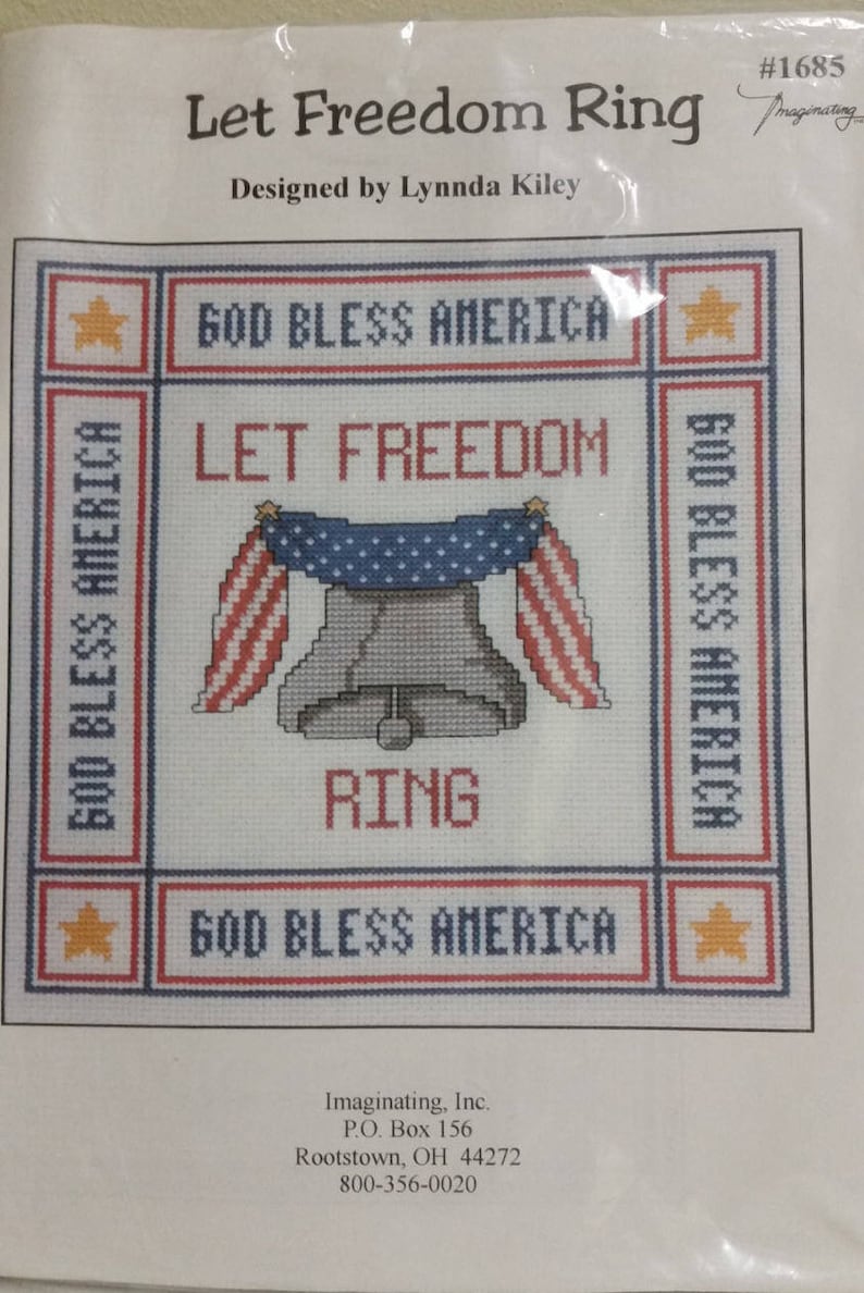Counted Cross Stitch Kit let Freedom Ring 1685 - Etsy
