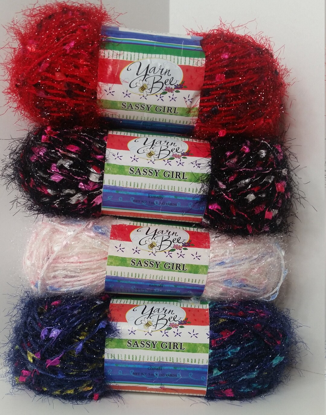 Sassy Girl Yarn Bee: Bulky Eyelash Glistens (3oz/85g) - Etsy