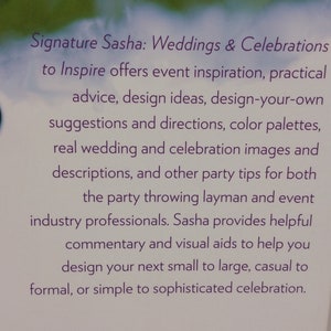 Signature Sasha: Weddings and Celebrations to Inspire by Sasha V. Souza ...